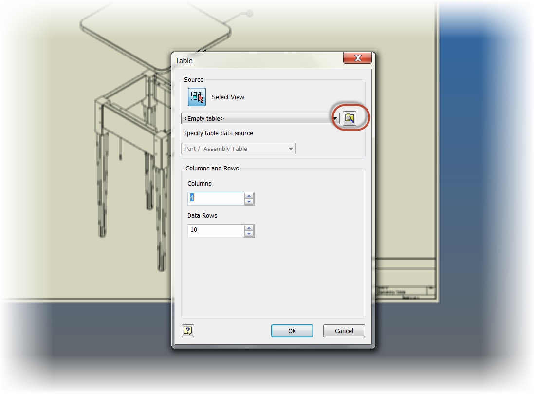 Inventor Tales Inserting Microsoft Excel Tables Into Autodesk Inventor Drawings