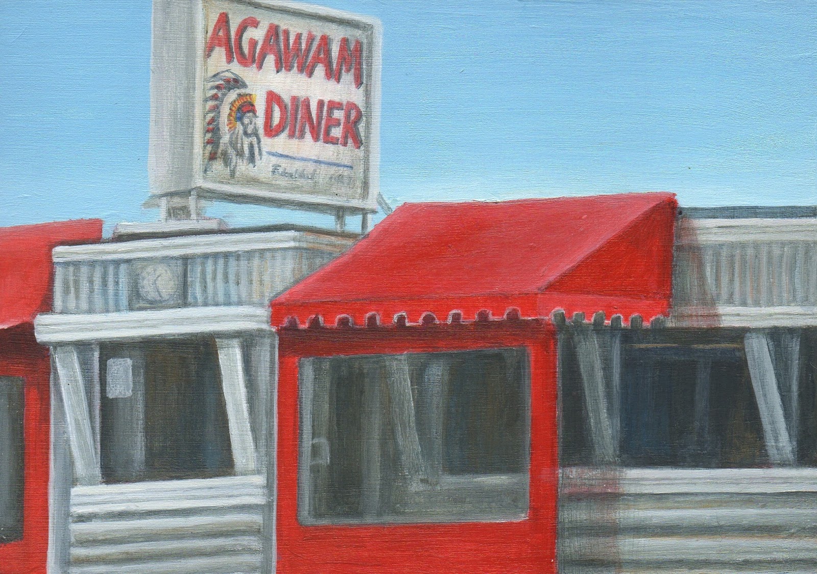 Debbie Shirley Art: Agawam Diner - Small Acrylic Painting of Classic ...