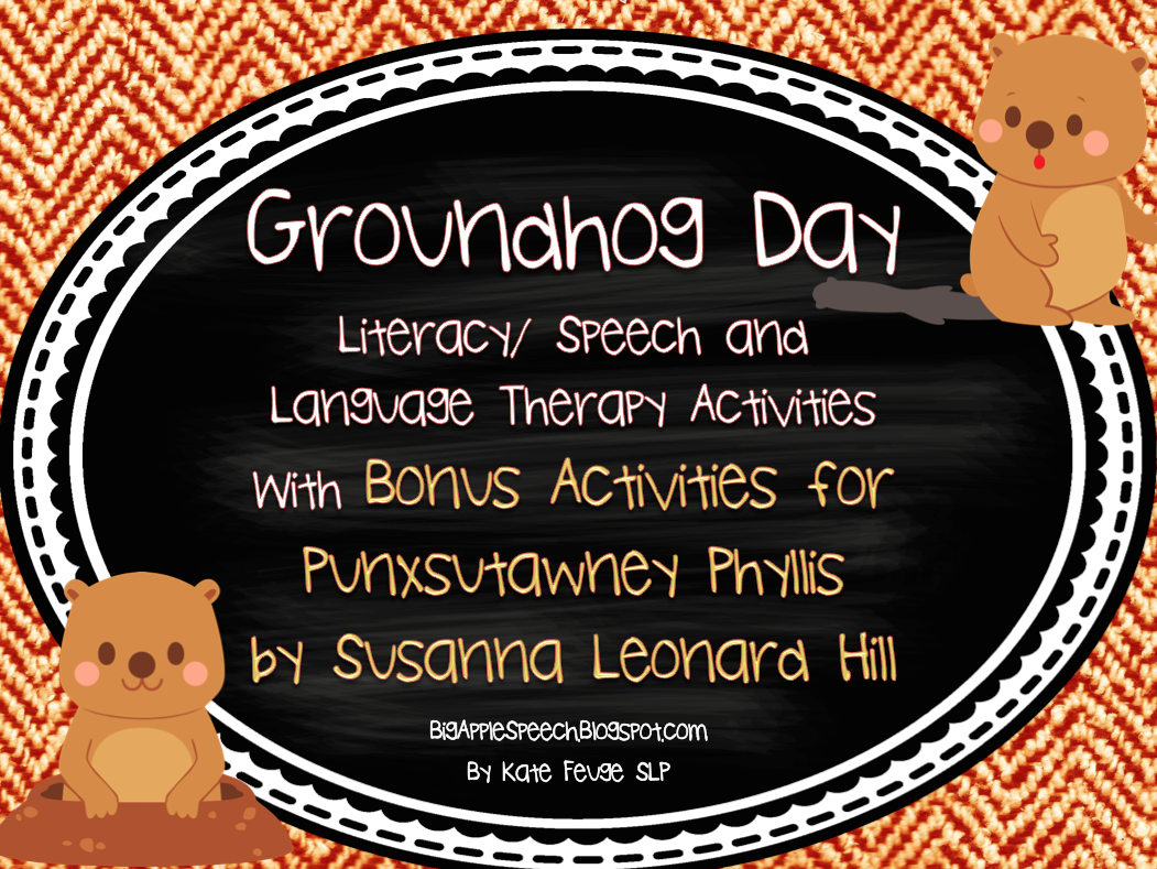 Big Apple Speech: Groundhog Day Activities Mega Pack (50% off until 1/9 ...