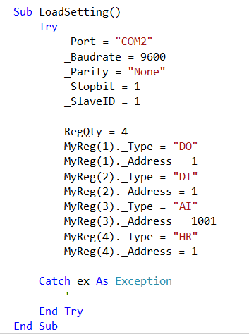 Modbus RTU - HMI - HadiSCADA