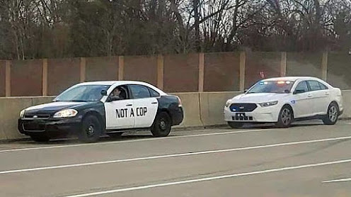transpress nz: 'Not a cop' car stopped by a cop car