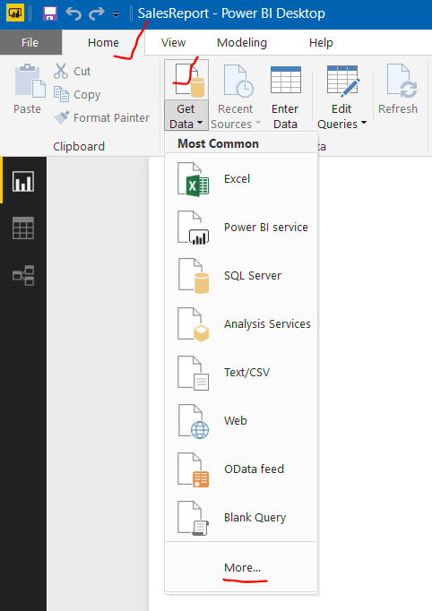 How to Get or Load Input Data from various Sources in Power BI Desktop ...