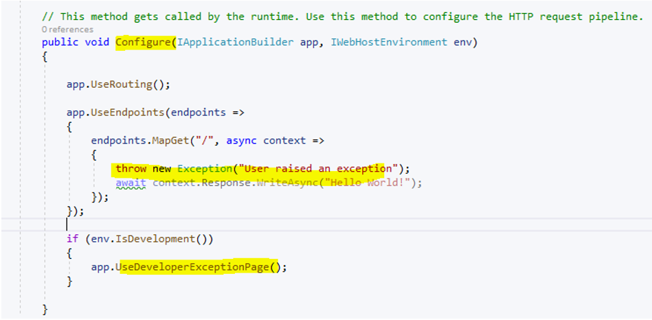.Net Blog by Asif: Part 8 : Developer Exception Page