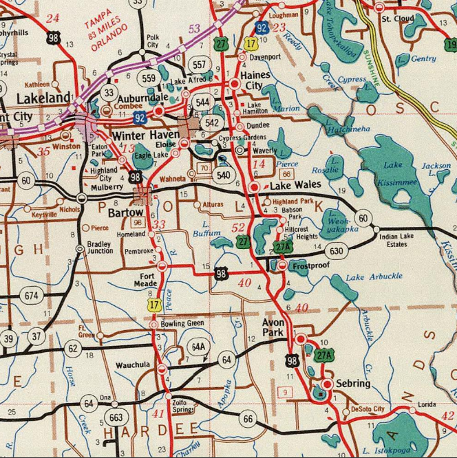 US Route 27 in southern Florida