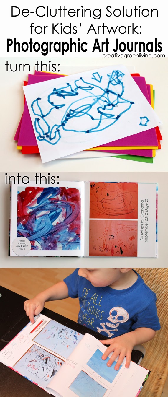 De-Clutter Challenge: What to Do with Kids' Artwork | Creative Green Living