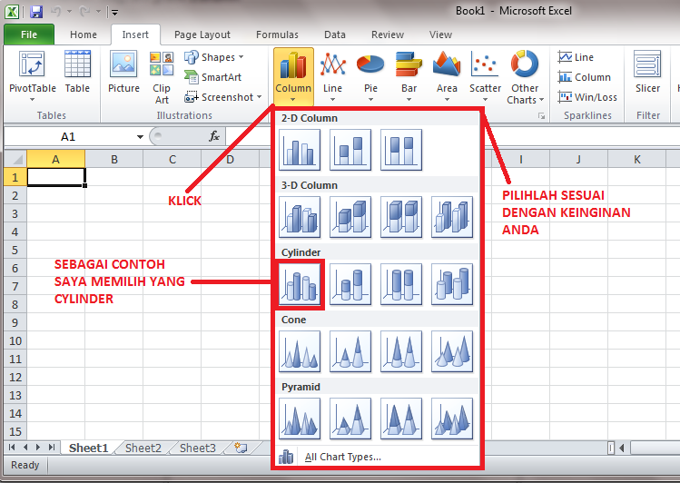 Cara Membuat Grafik Di Excel Panduan! | Assuyuthi Blog™