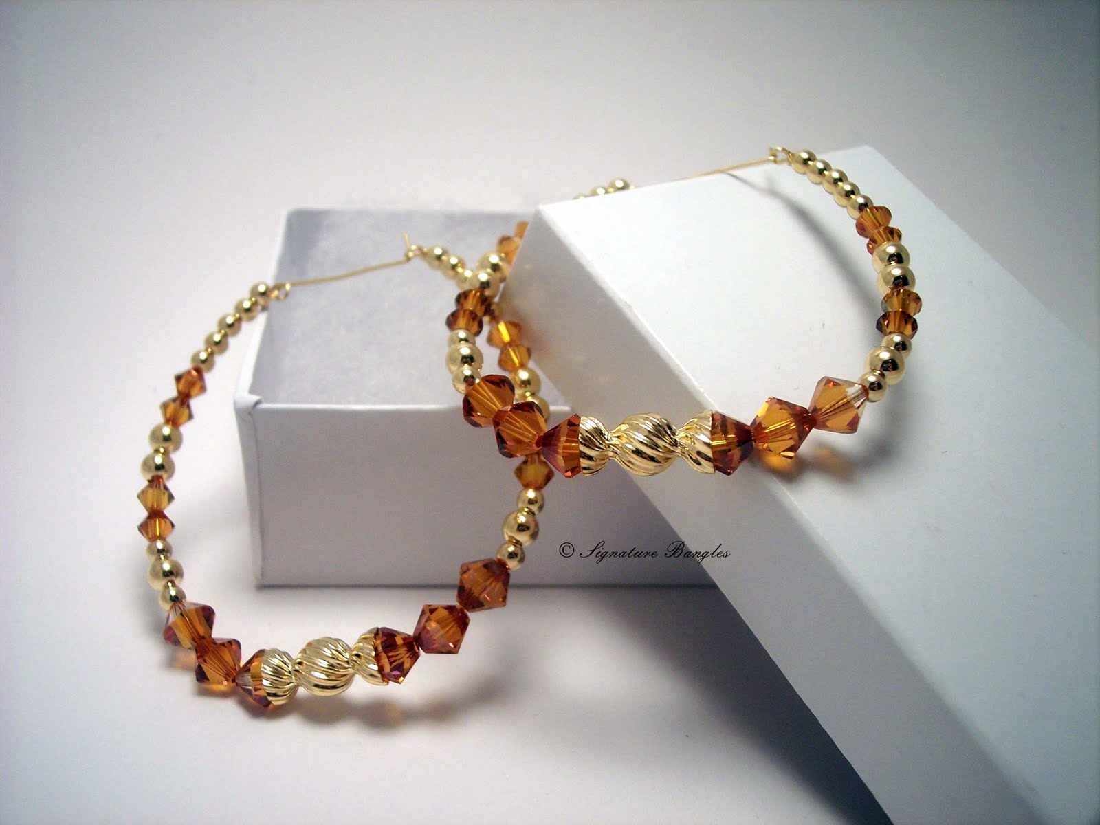 Imperial Bangles: Gold Filled Bangle Earrings