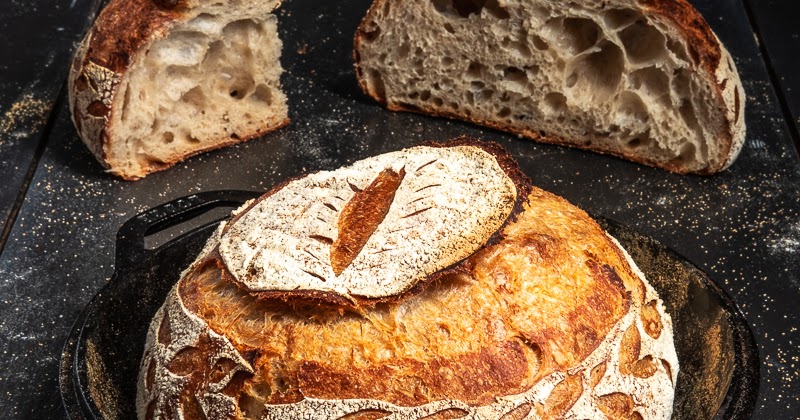 A bread with a hat - open crumb sourdough bread | Hungry Shots