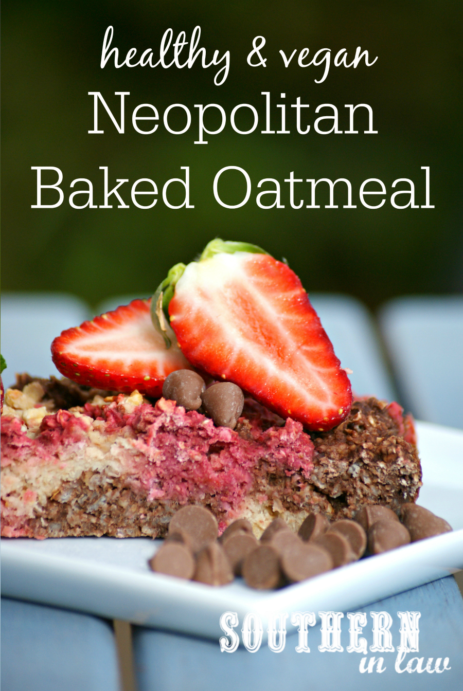 Southern In Law: Recipe: Healthy Neapolitan Baked Oatmeal (Vegan)