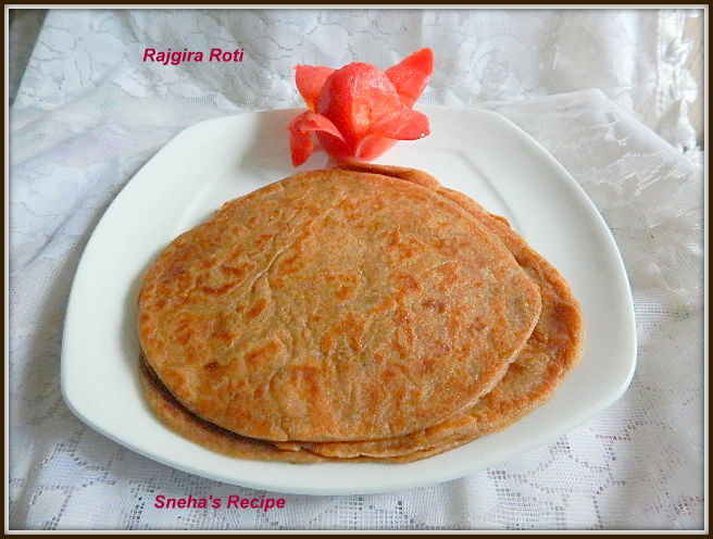 Rajgira Roti#BreadBakers - Sneha's Recipe
