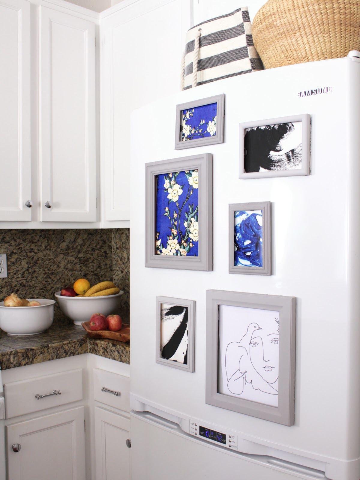 Oscar Bravo Home: DIY Magnetic Fridge Frames