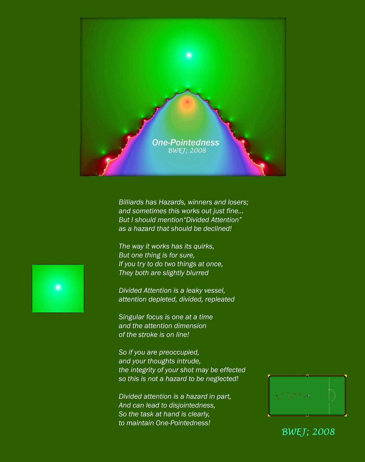 Meditations on the Philosophy of Billiards