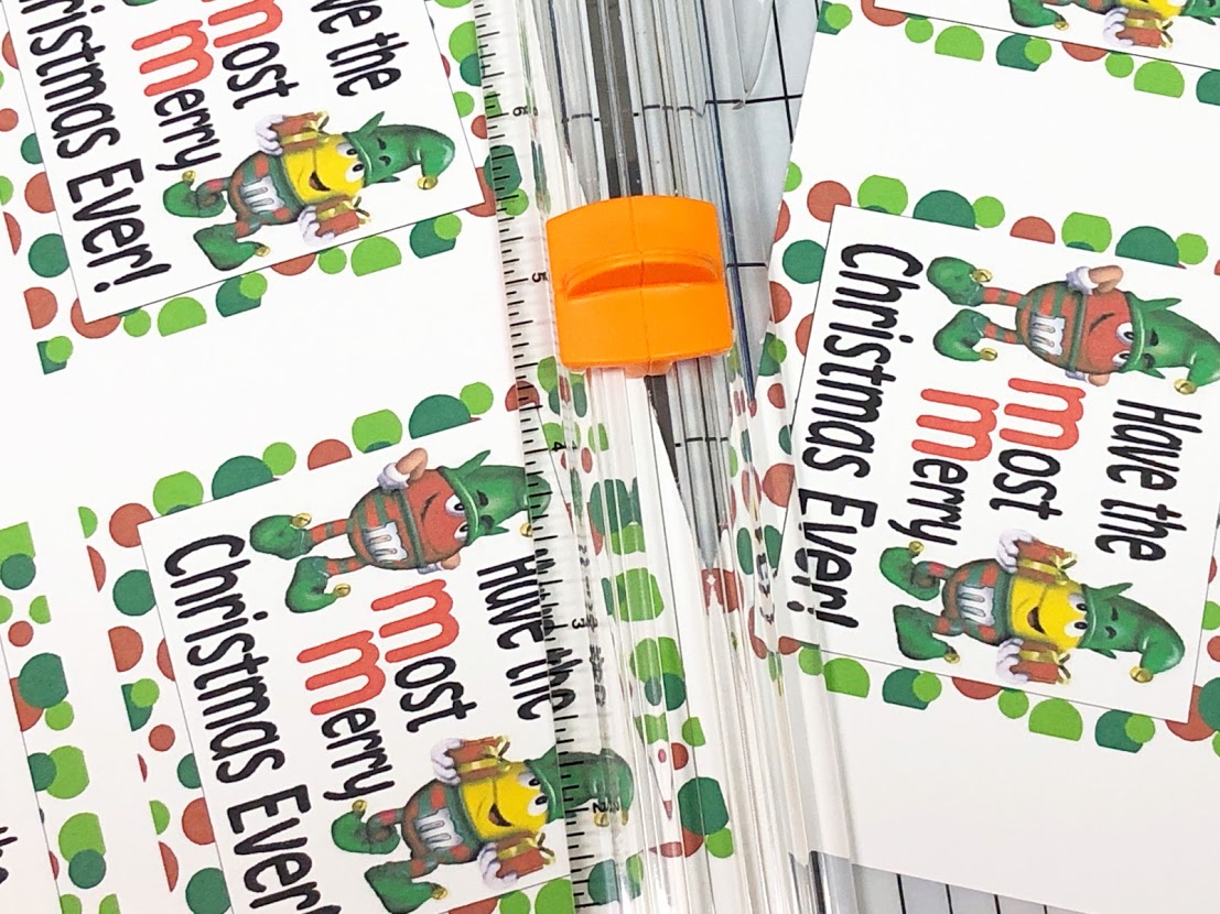 DIY Party Mom: M&M Christmas Candy Mason Jar Gift Printable and Treat