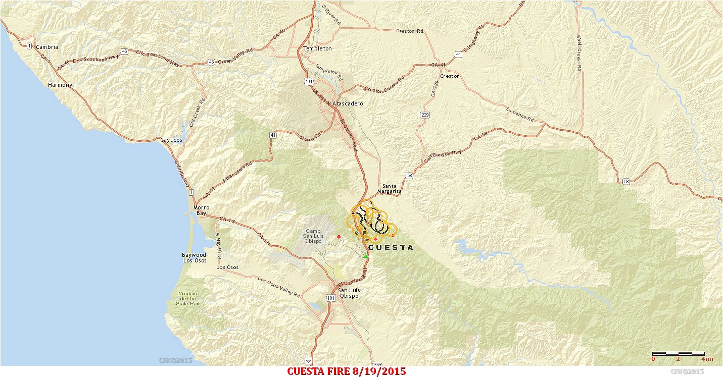 CFN - CALIFORNIA FIRE NEWS - CAL FIRE NEWS : CA-SLU Cuesta Fire, San ...