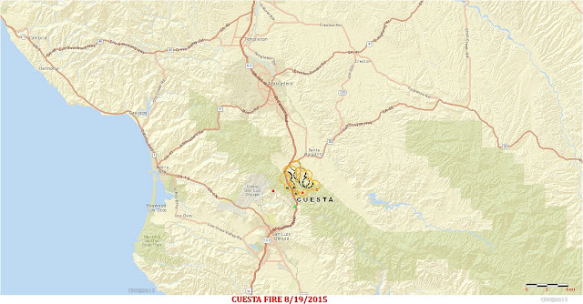 CFN - CALIFORNIA FIRE NEWS - CAL FIRE NEWS : CA-SLU Cuesta Fire, San ...