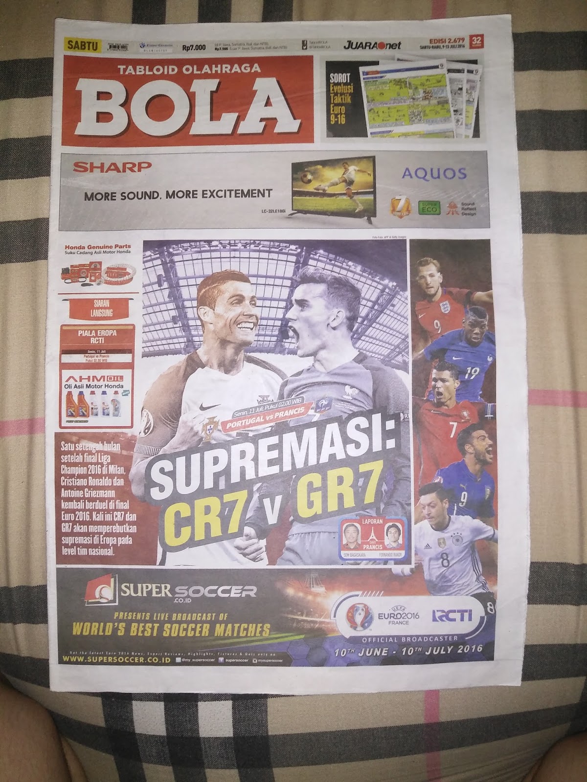 MY BLOG (Blog Ku): Cover Tabloid Bola 2016