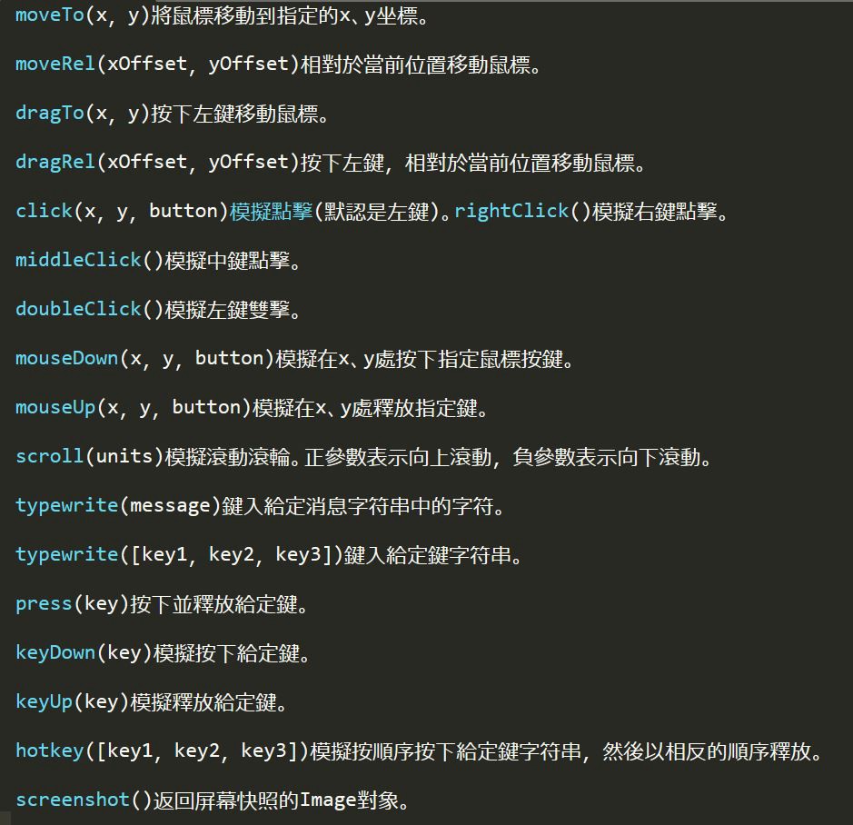 人生就是不斷的旅行: Python，使用PyAutoGUI自動化控制你的電腦