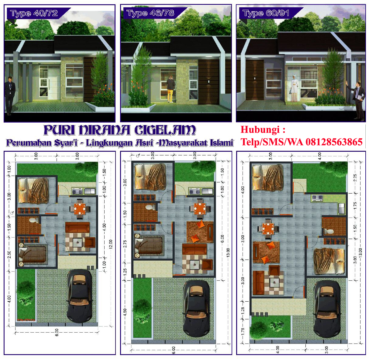 23+ Ide Terkini Denah Rumah Type 45 Cluster