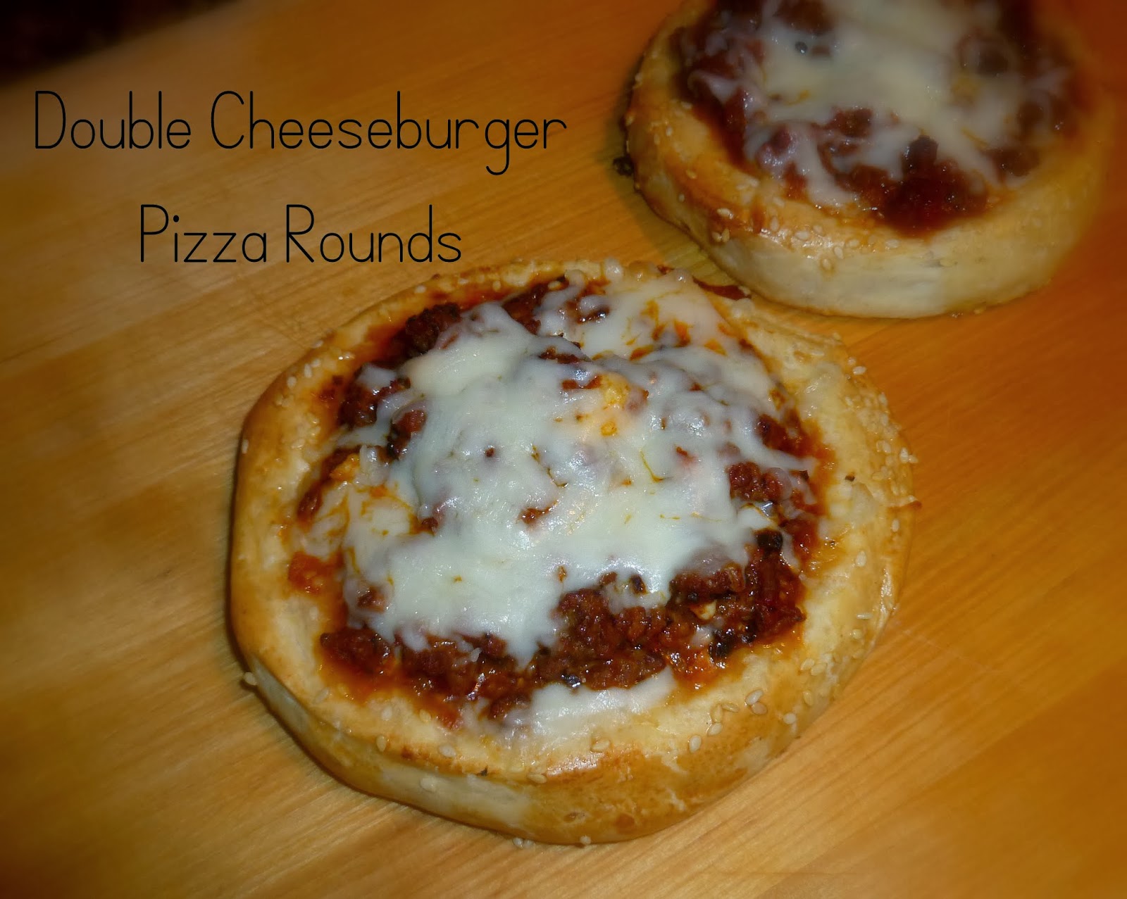 The Heckman Family: Recipe: Double Cheeseburger Pizza Rounds