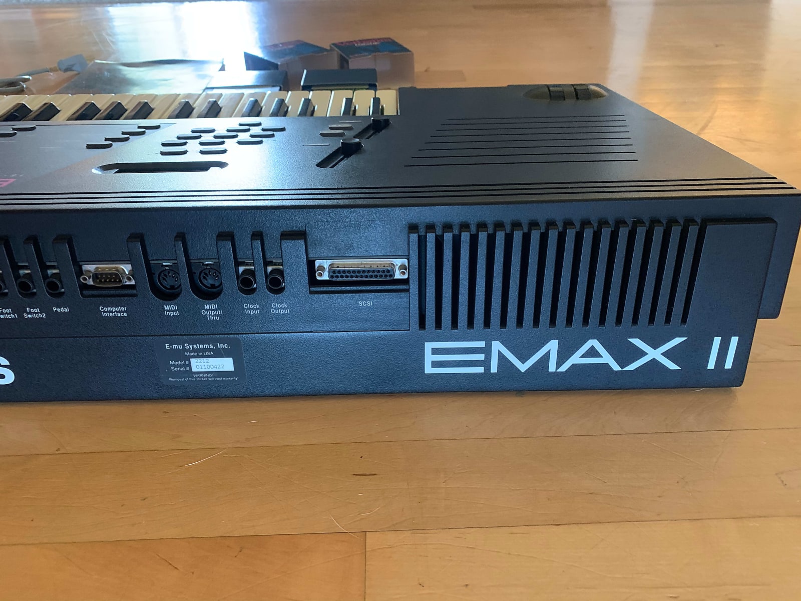 MATRIXSYNTH: E-MU Systems Emax II SN 01100422