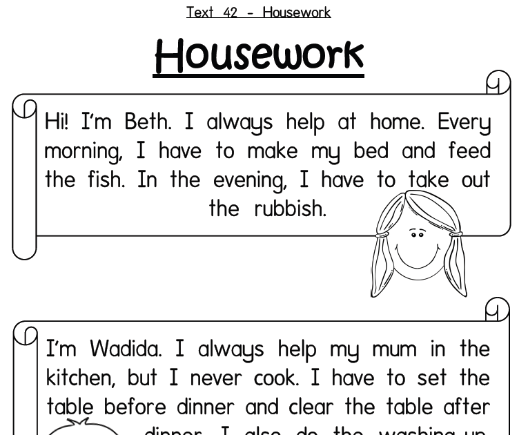 Passionate Teacher Tools: Text 42 - Housework