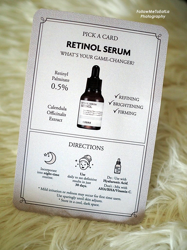 Follow Me To Eat La - Malaysian Food Blog: COSRX Real Fit Retinol Serum ...