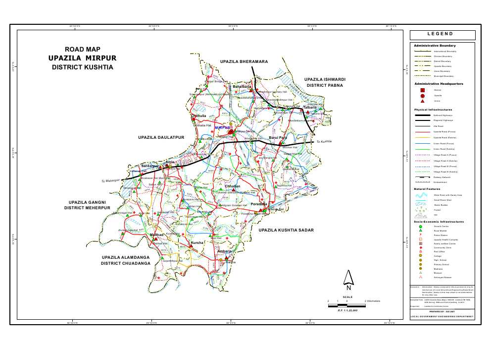 Mouza & Land Use Maps of Mirpur Upazila, Kushtia, Bangladesh - Tourism ...