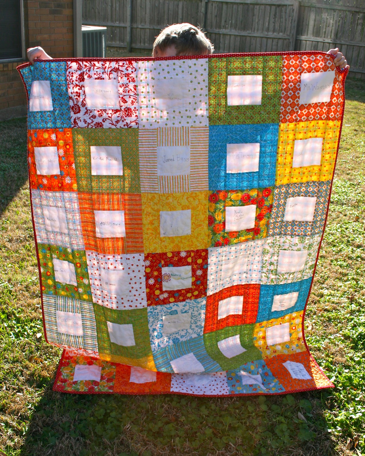 The Tulip Patch: Finish: Leftover Cake Teacher's Quilt