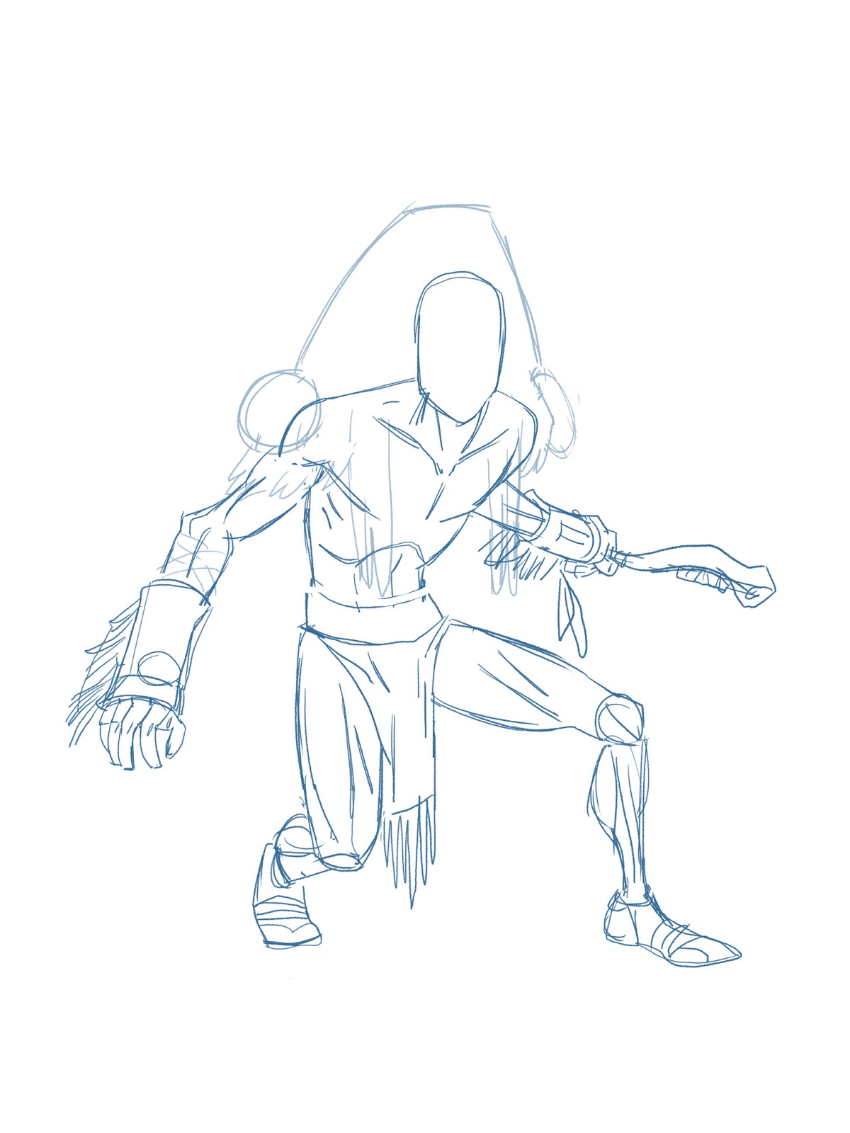 Sketches of M. S. Corley: Skinwalker sketch