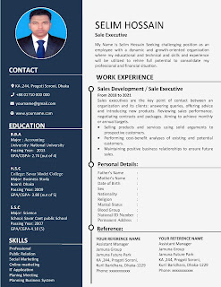 CV Format/Update CV Format/CV Format 2021/Professional CV Format || cv ...
