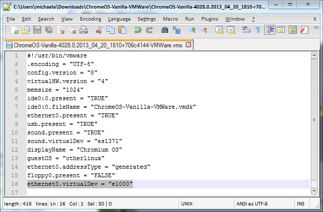 Ramblings: ChromeOS in VMWare Player