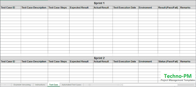 Excel Test Case Template