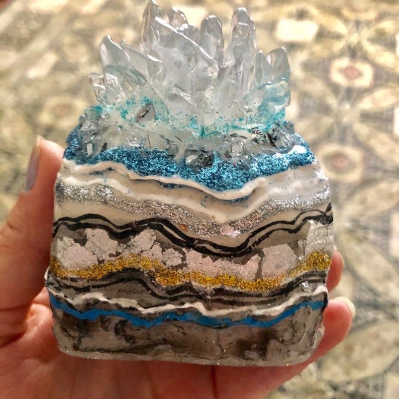 Artistic Environments: Mini Geodes, Shelf Sitters, Paper weights