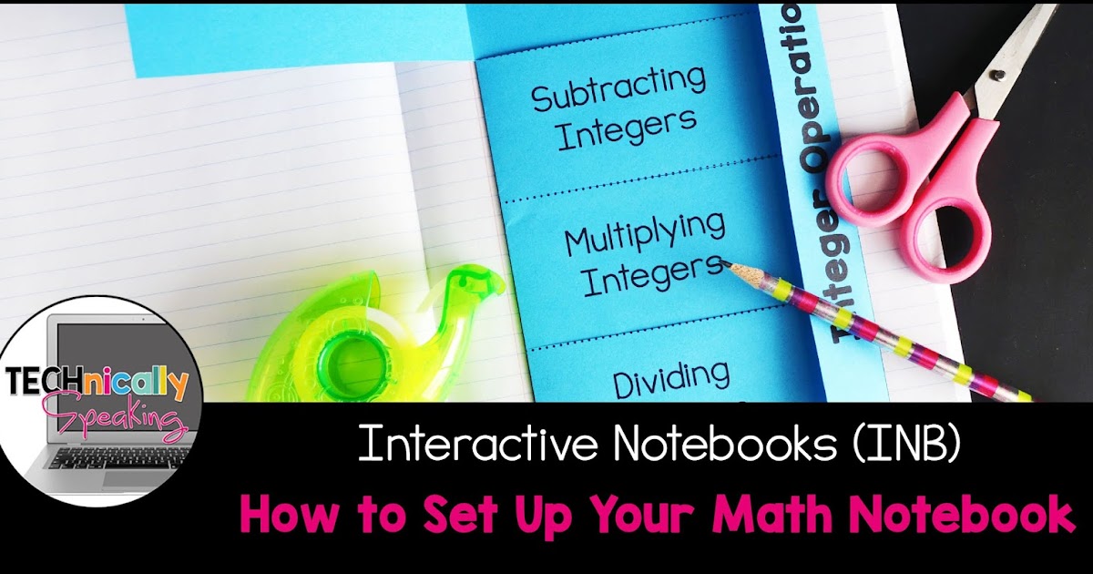 How to Set Up Your Math Interactive Notebook | Technically Speaking ...