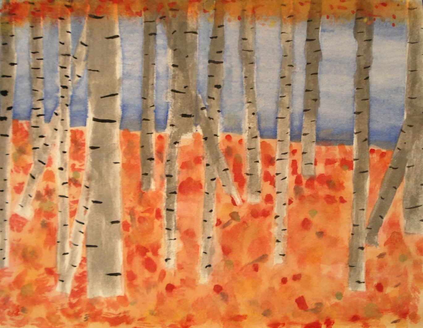 a faithful attempt: Autumn Birch Trees