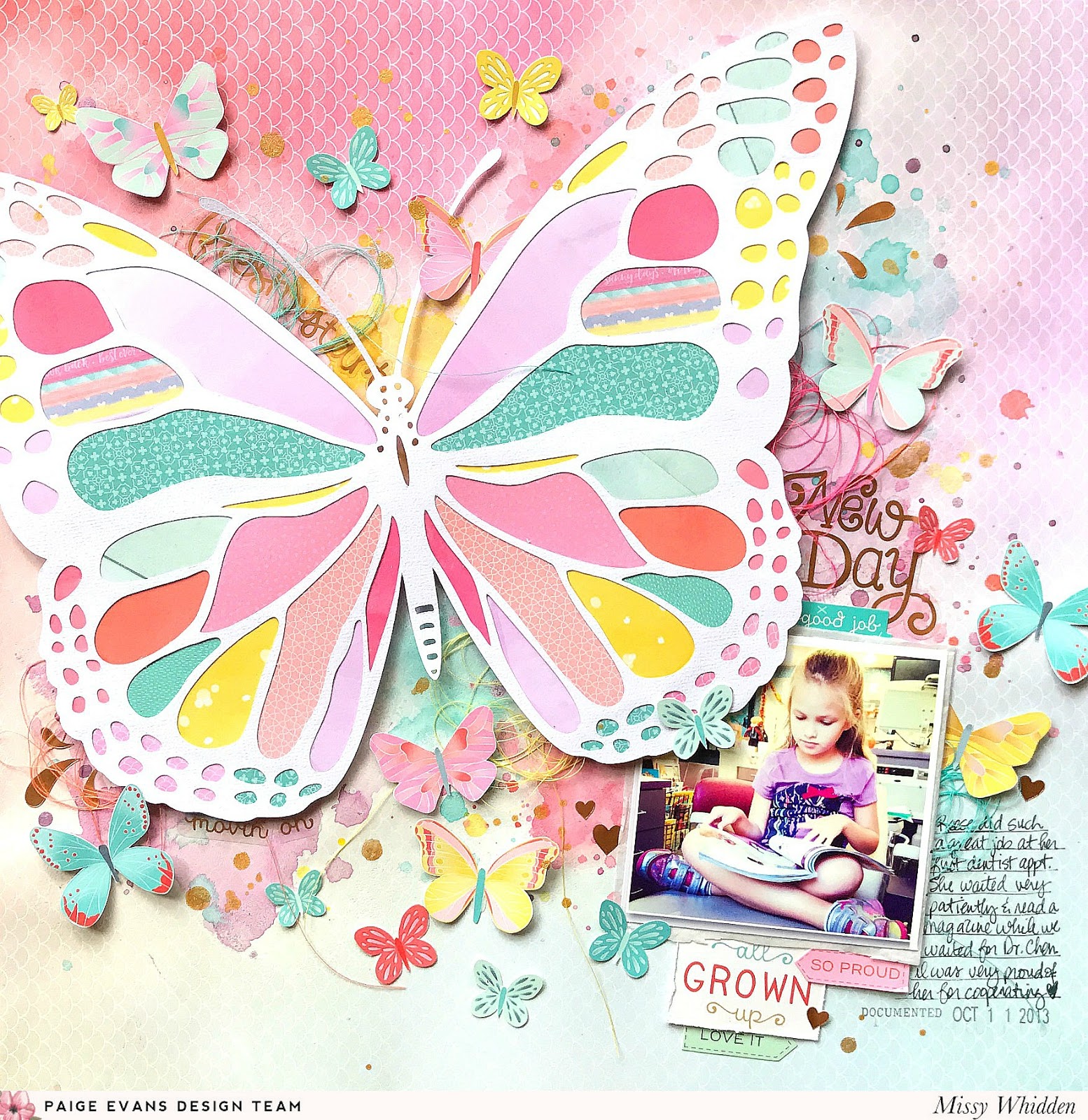Butterfly Layout by Missy Whidden | Paige Taylor Evans