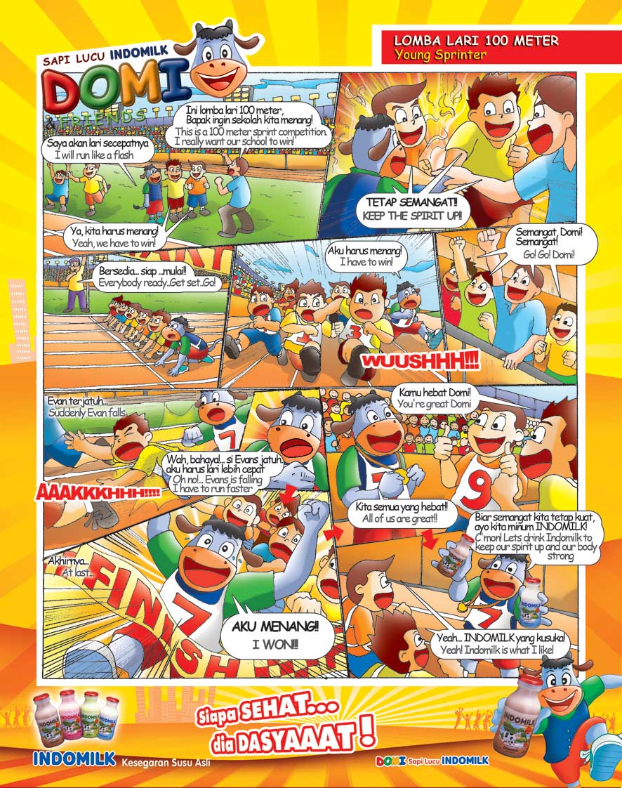 [Komik] DOMI - Lomba Lari 100 m (Young sprinter)