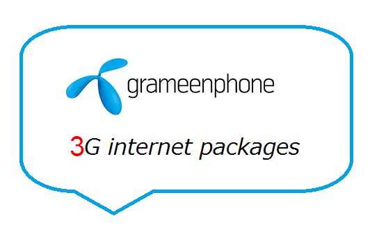 Grameenphone Prepaid & Postpaid 3G Internet Packages (Update) | BDteleline