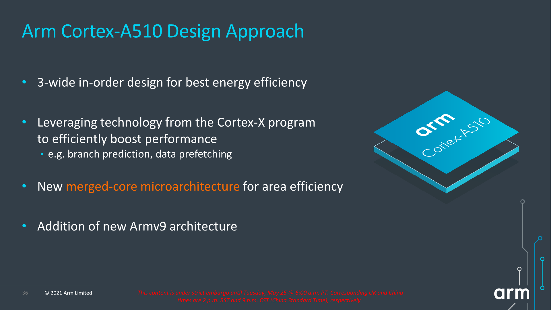 Armv9 기반의 Cortex X2, A710, A510 코어를 발표한 ARM