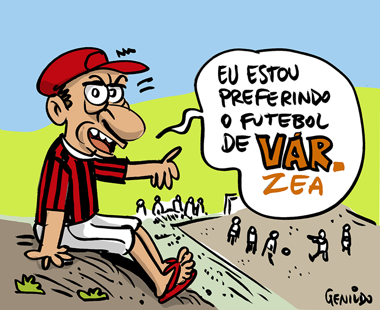 Charges: Futebol raiz!