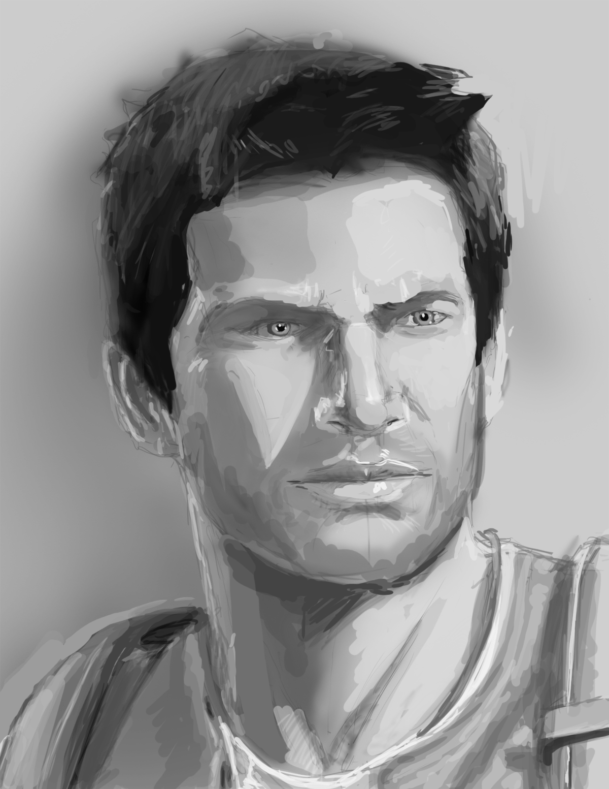 Kyle Lopez: An Art Process Journal: Nathan Drake: 2nd Pass