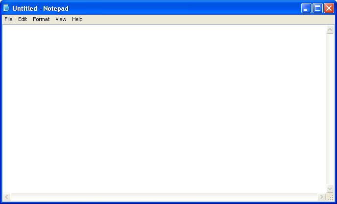 Windows XP Notepad | ugly lighter