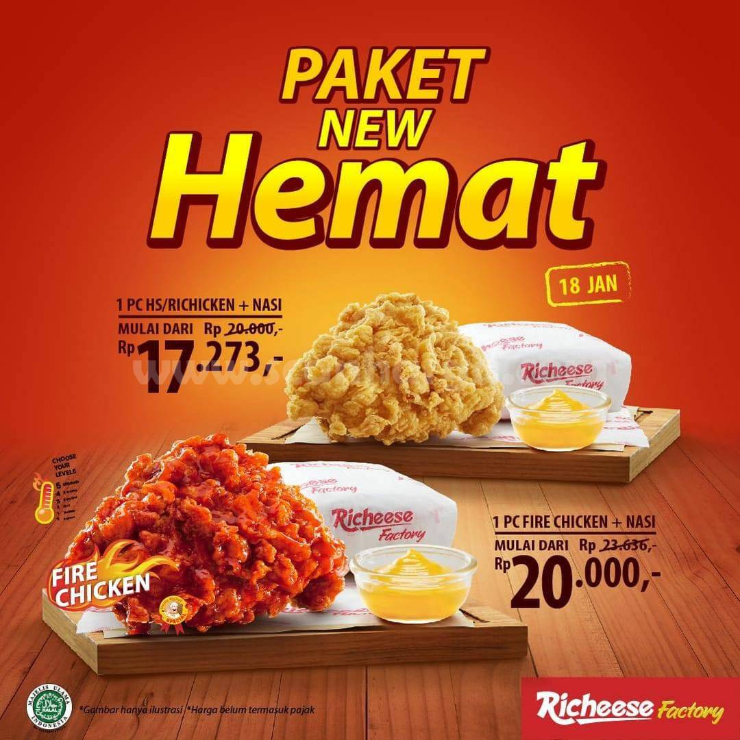Richeese Factory Paket New Hemat! harga mulai Rp 17.273 - scanharga