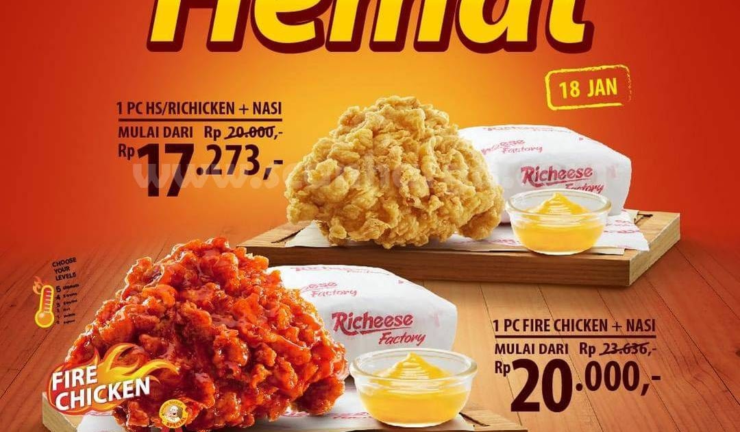 Richeese Factory Paket New Hemat! harga mulai Rp 17.273 | scanharga