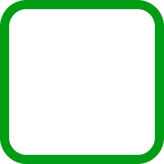Green square with rounded corners