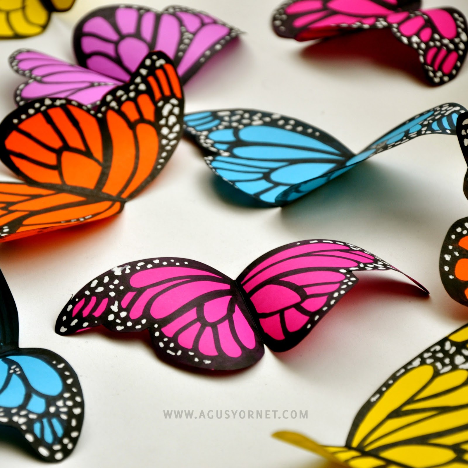 DIY : Paper Butterflies | Agus Yornet Blog