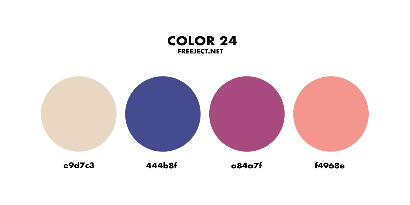 Color Palette PNG - 4 Color Combinations