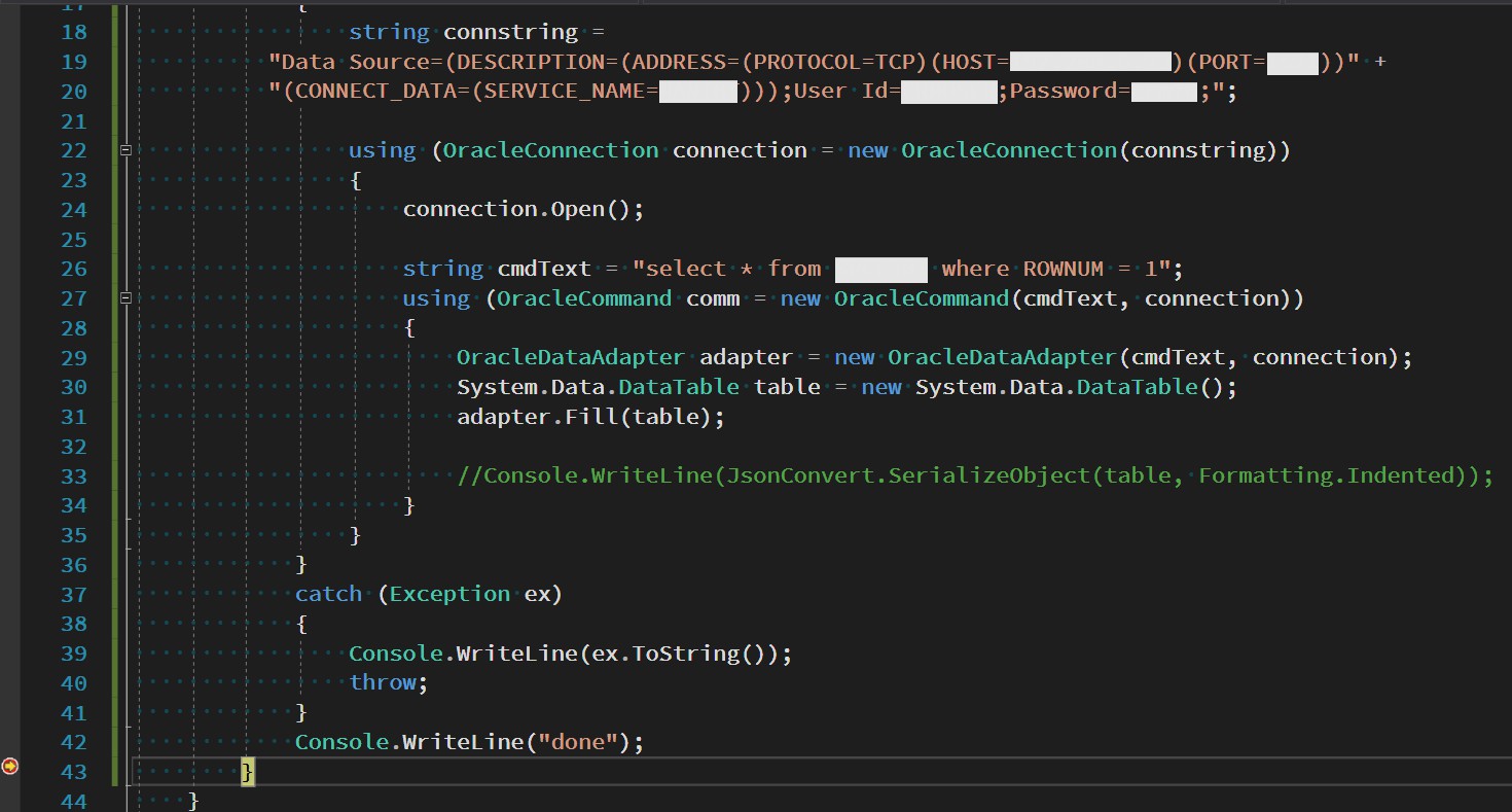 Coding Note Odanet C Connect Oracle 9i