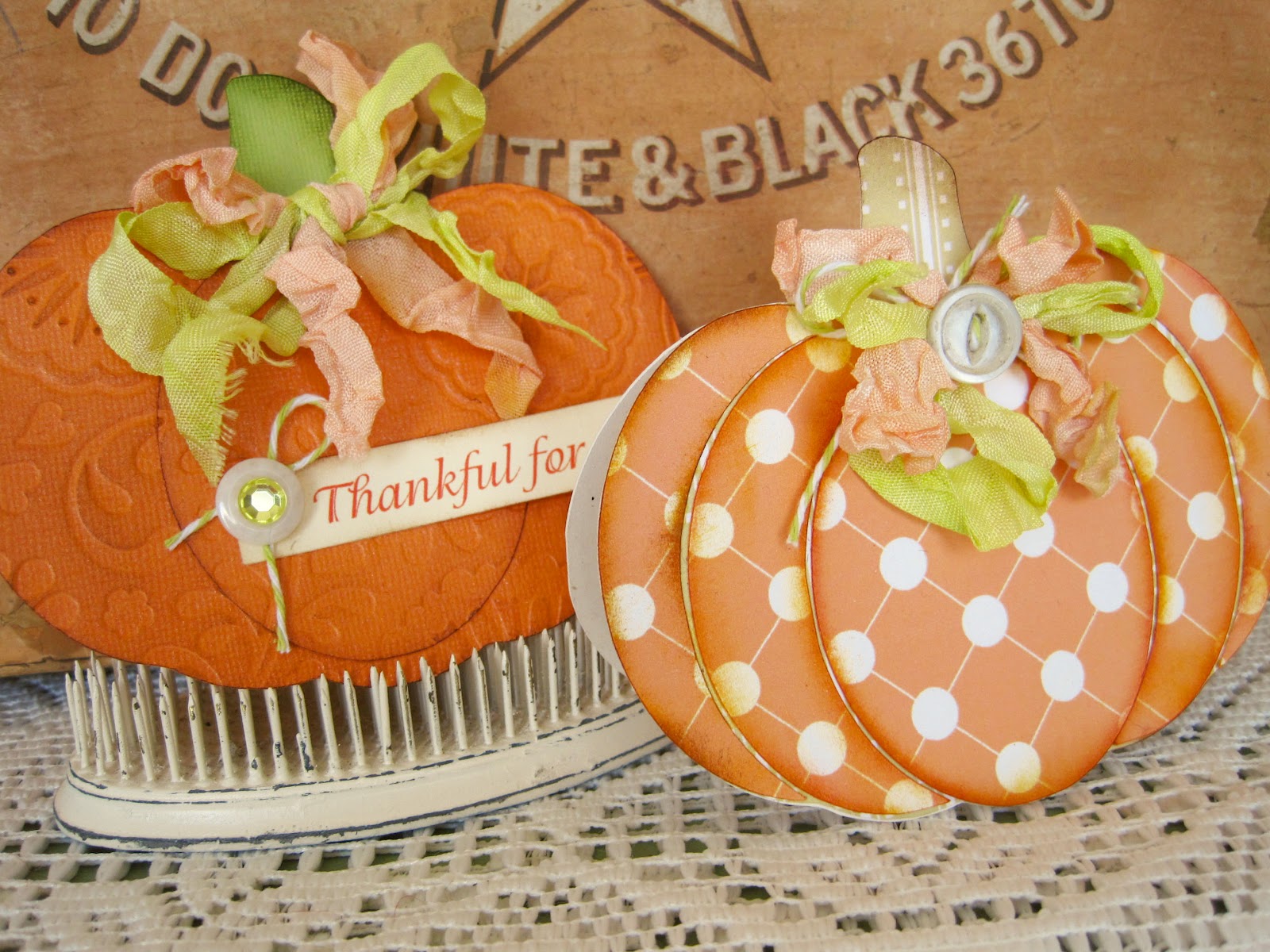 Lori Hairston: Pumpkin Cards for My Time Made Easy
