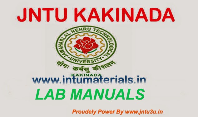 Jntuk Mca 1st 2nd 3rd 4th 5th Semesters Lab Manuals ~ Jntu